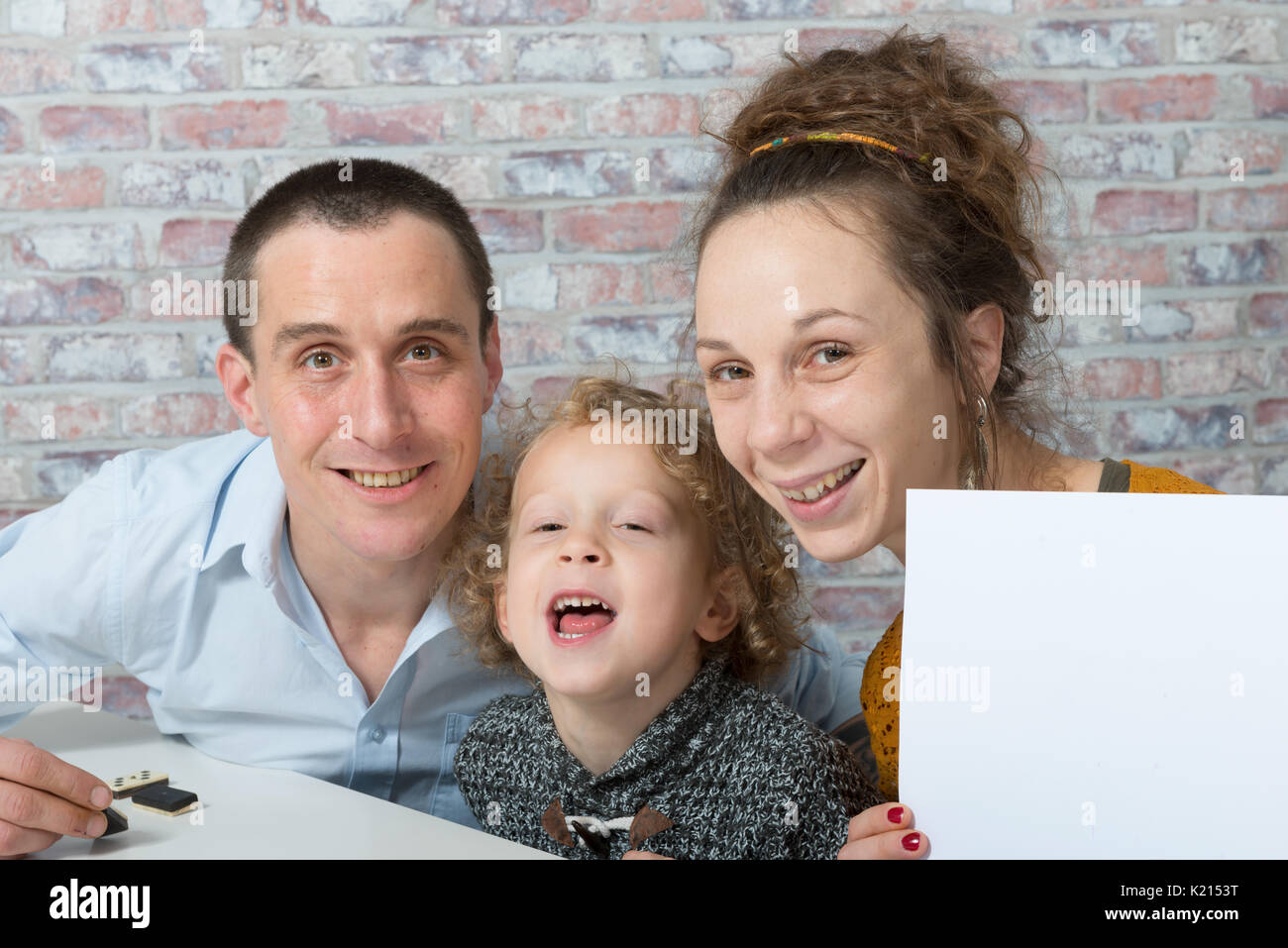 happy family, mother, father and child Stock Photo - Alamy