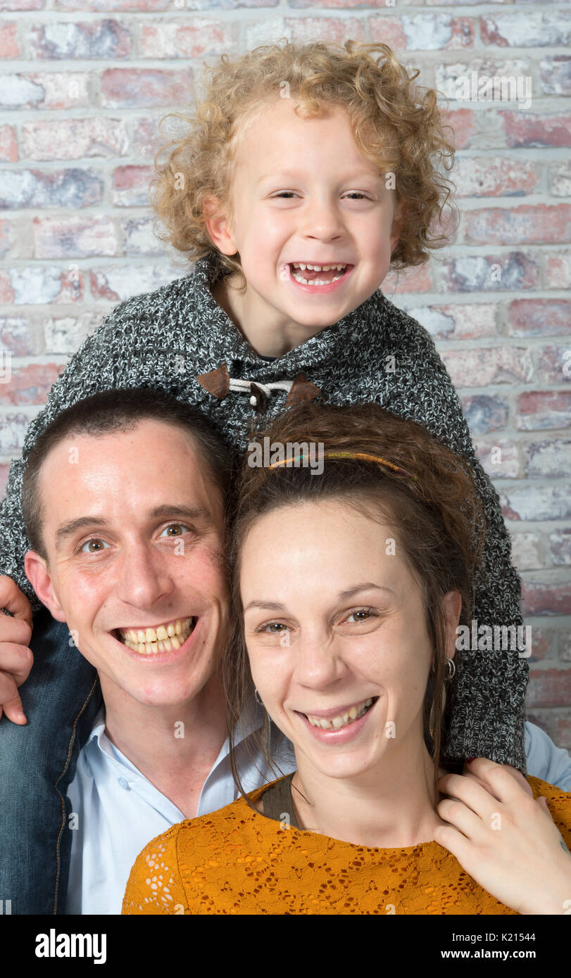 happy family, mother, father and child Stock Photo - Alamy