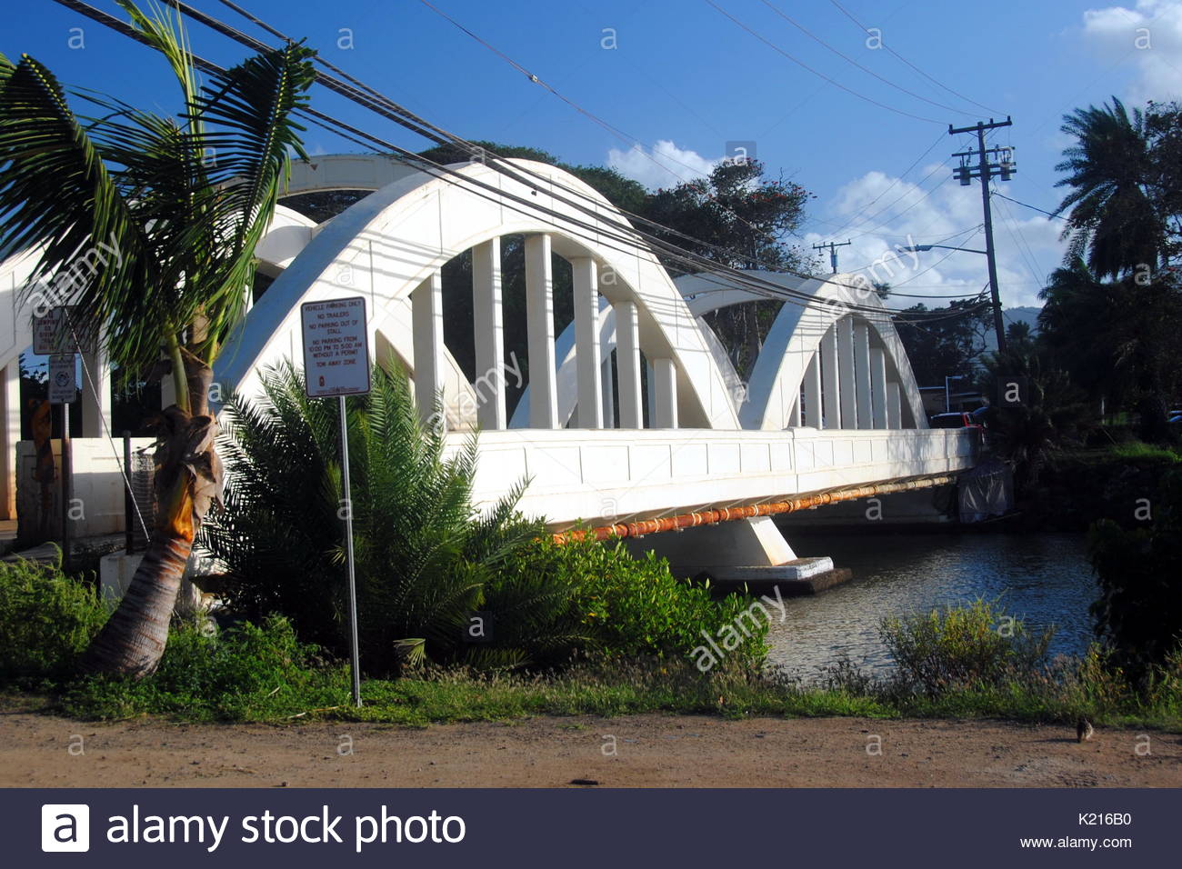 Rainbow Bridge in Haleiwa, Oahu, Hawaii Stock Photo - Alamy