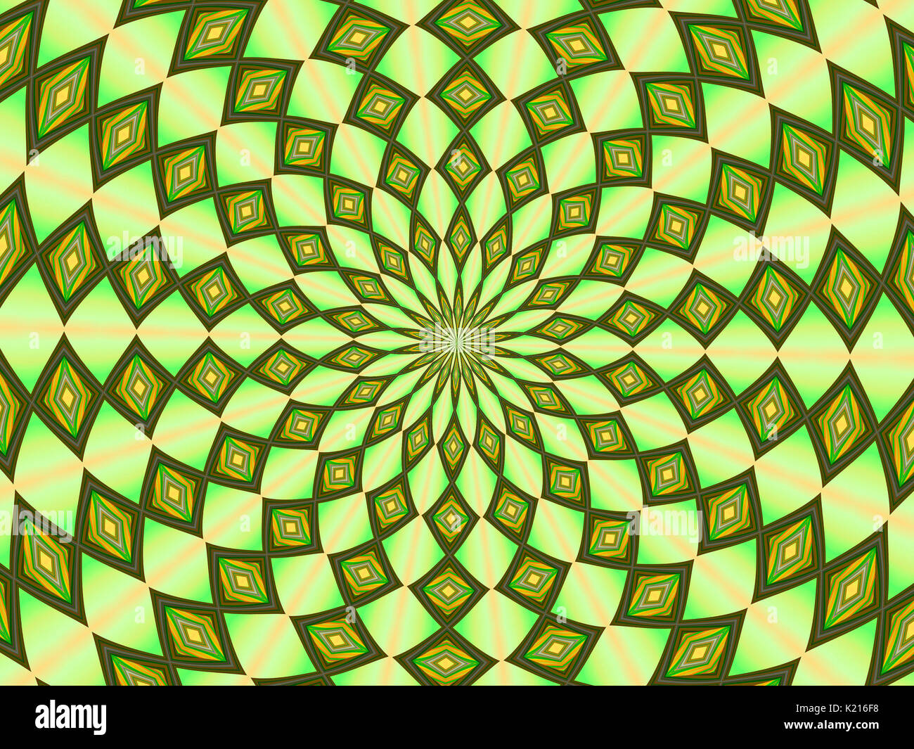 Green Vortex Background pattern illustration Stock Photo - Alamy