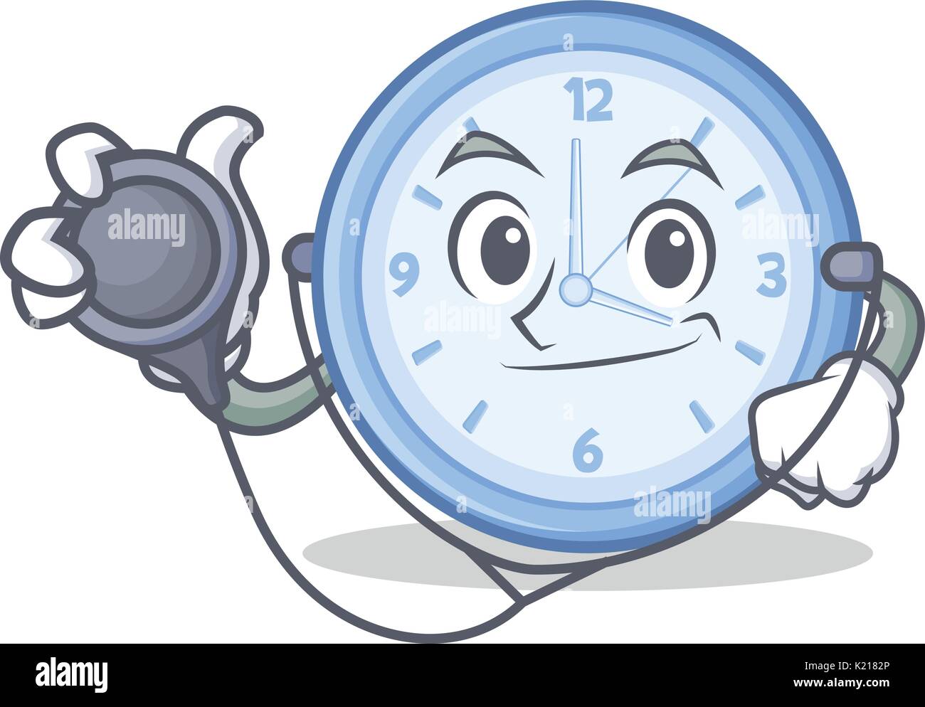 Doctor clock character cartoon style Stock Vector Image & Art - Alamy