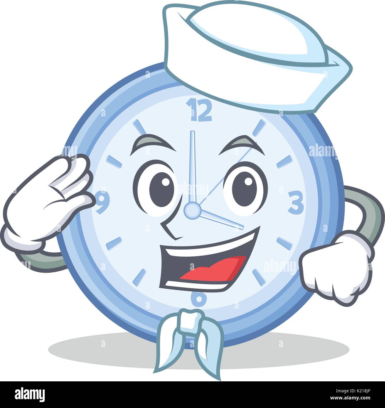Sailor clock character cartoon style Stock Vector Image & Art - Alamy
