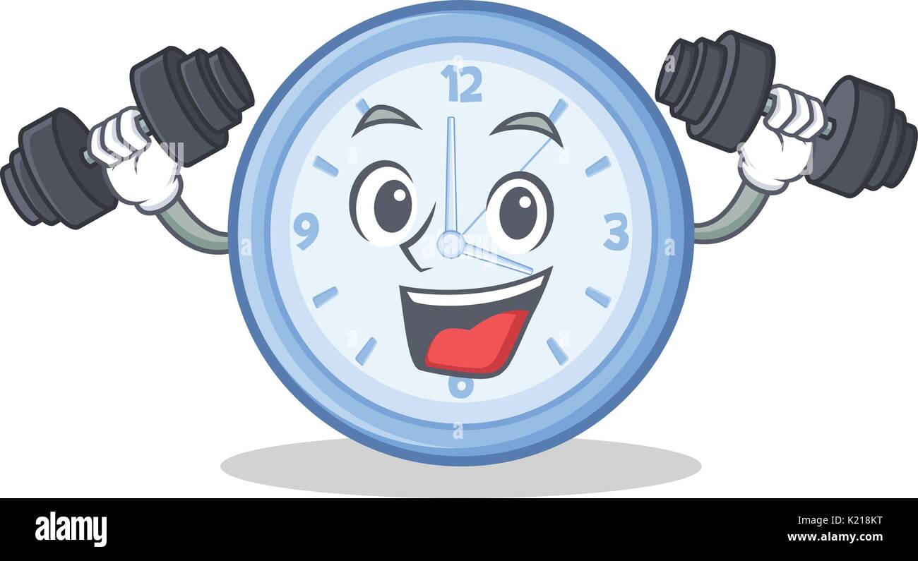 Fitness clock character cartoon style Stock Vector Image & Art - Alamy
