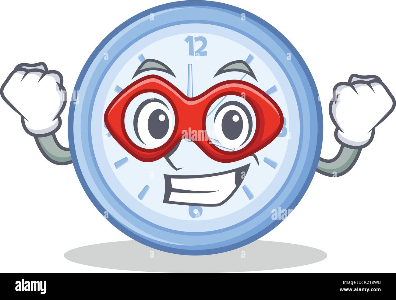 Super hero clock character cartoon style Stock Vector Image & Art - Alamy