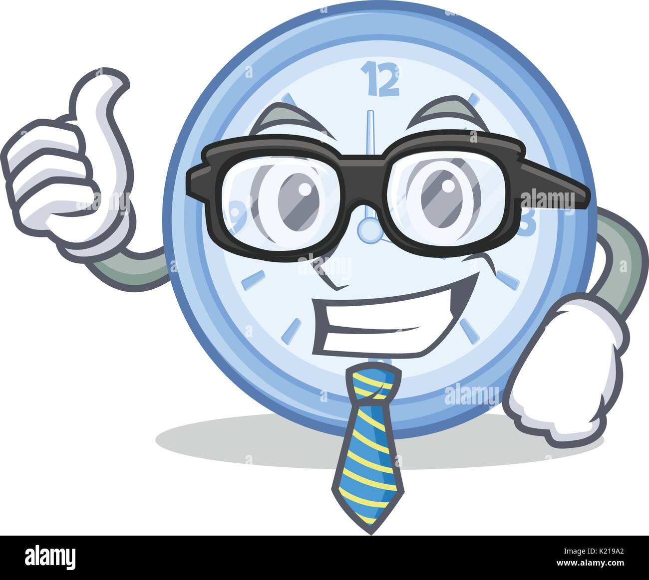 Businessman clock character cartoon style Stock Vector Image & Art - Alamy