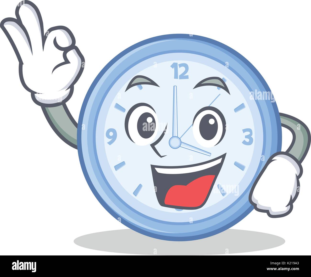 Okay clock character cartoon style Stock Vector Image & Art - Alamy