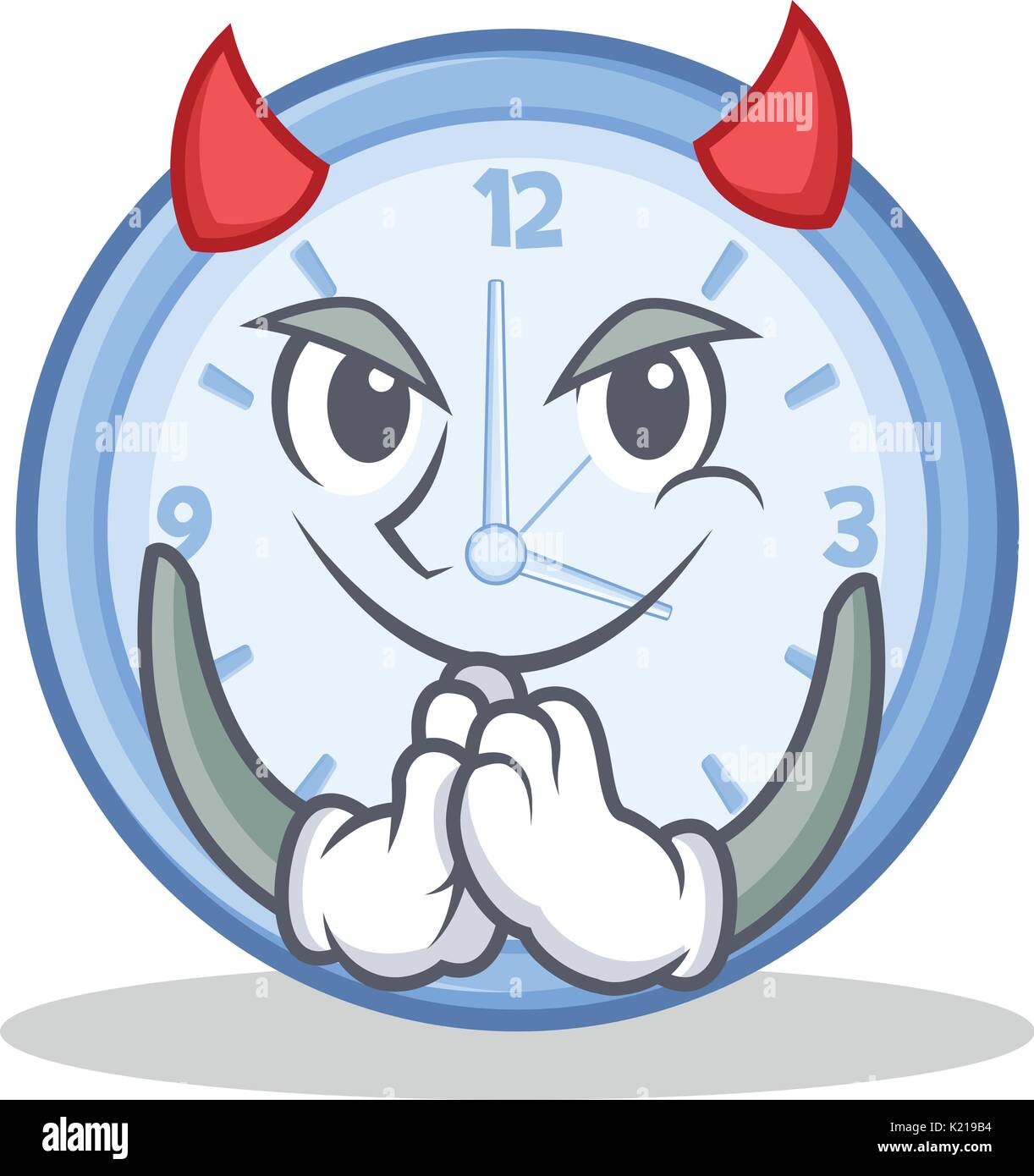 Devil clock character cartoon style Stock Vector Image & Art - Alamy
