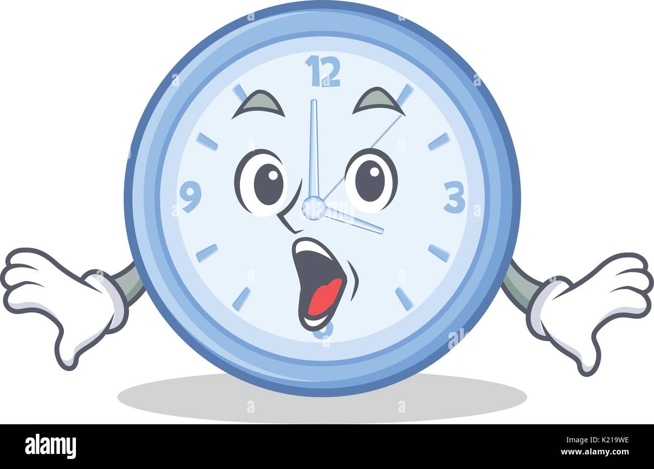 Alarm clock character isolated Stock Vector Images - Alamy
