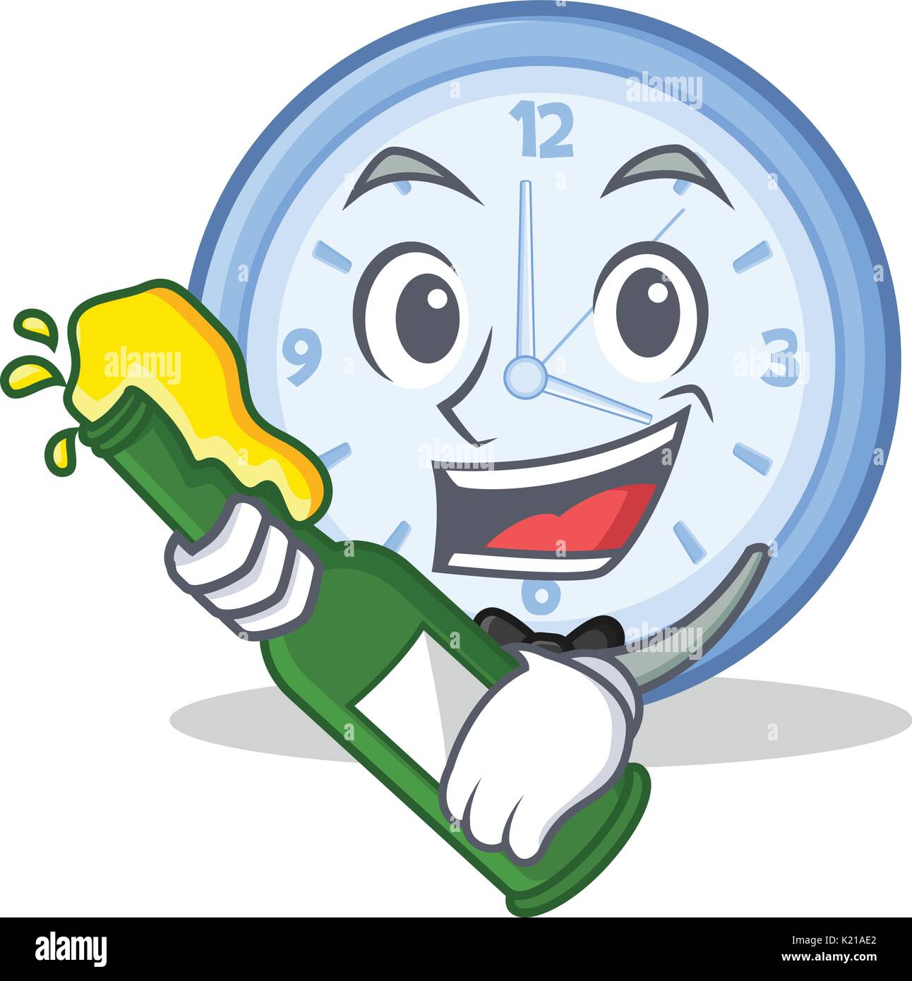 With beer clock character cartoon style Stock Vector Image & Art - Alamy