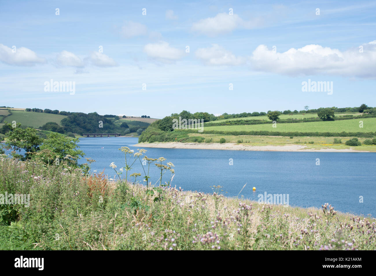 beautiful day at Wimbleball reservior, devon Stock Photo - Alamy