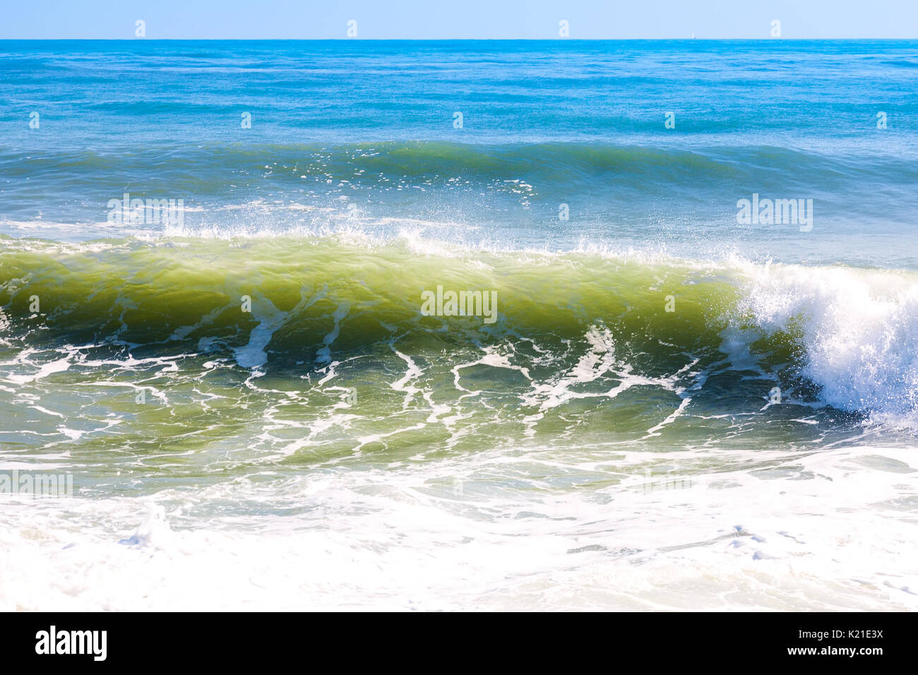 High sea waves during storm in strong wind Stock Photo - Alamy