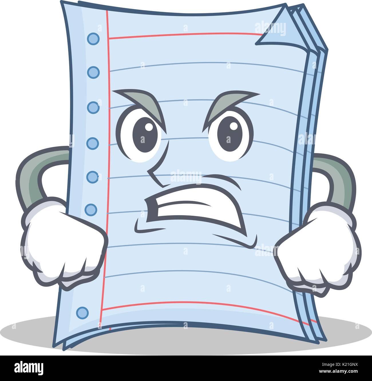 Angry notebook character cartoon hi-res stock photography and images ...
