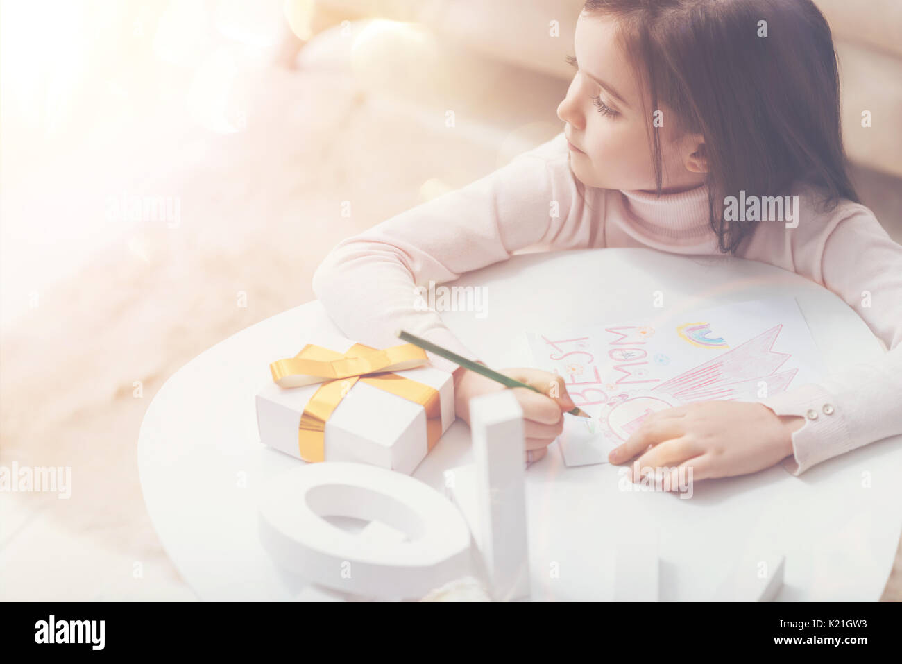 Creative talented girl bringing her ideas to life Stock Photo - Alamy