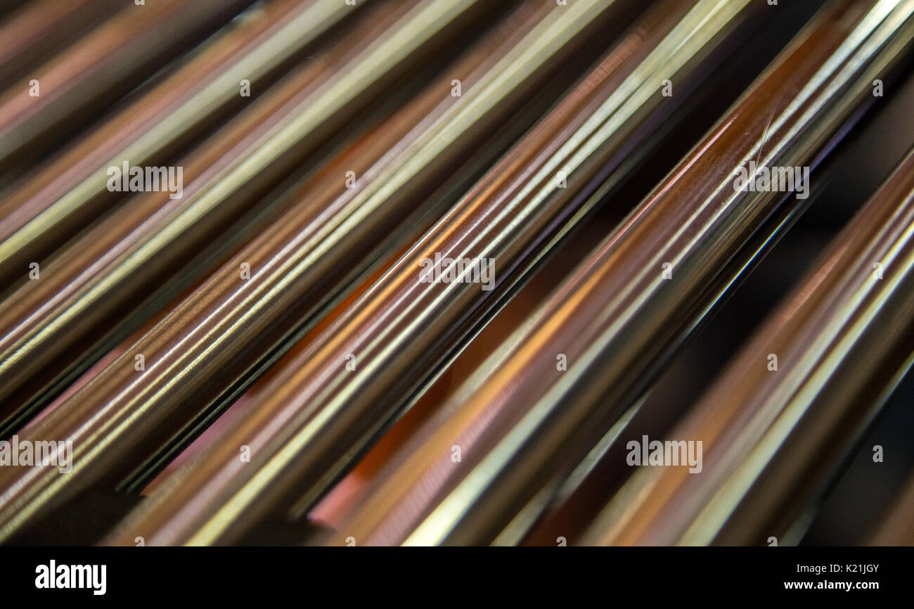 metallic tube steel pipe stack Stock Photo - Alamy