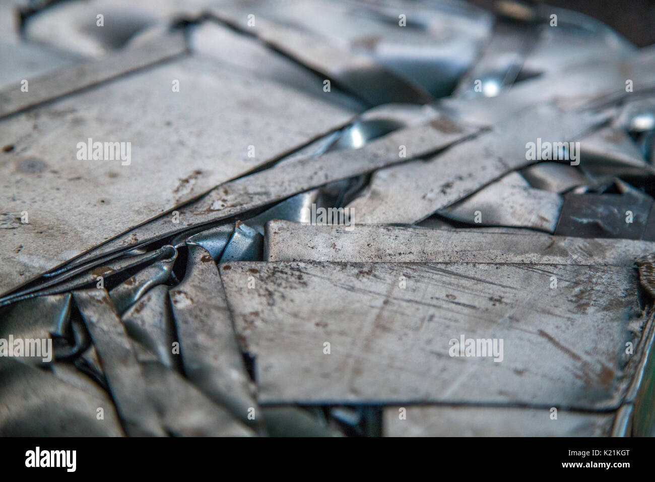 Texture metal pieces steel fragment industrial Stock Photo - Alamy