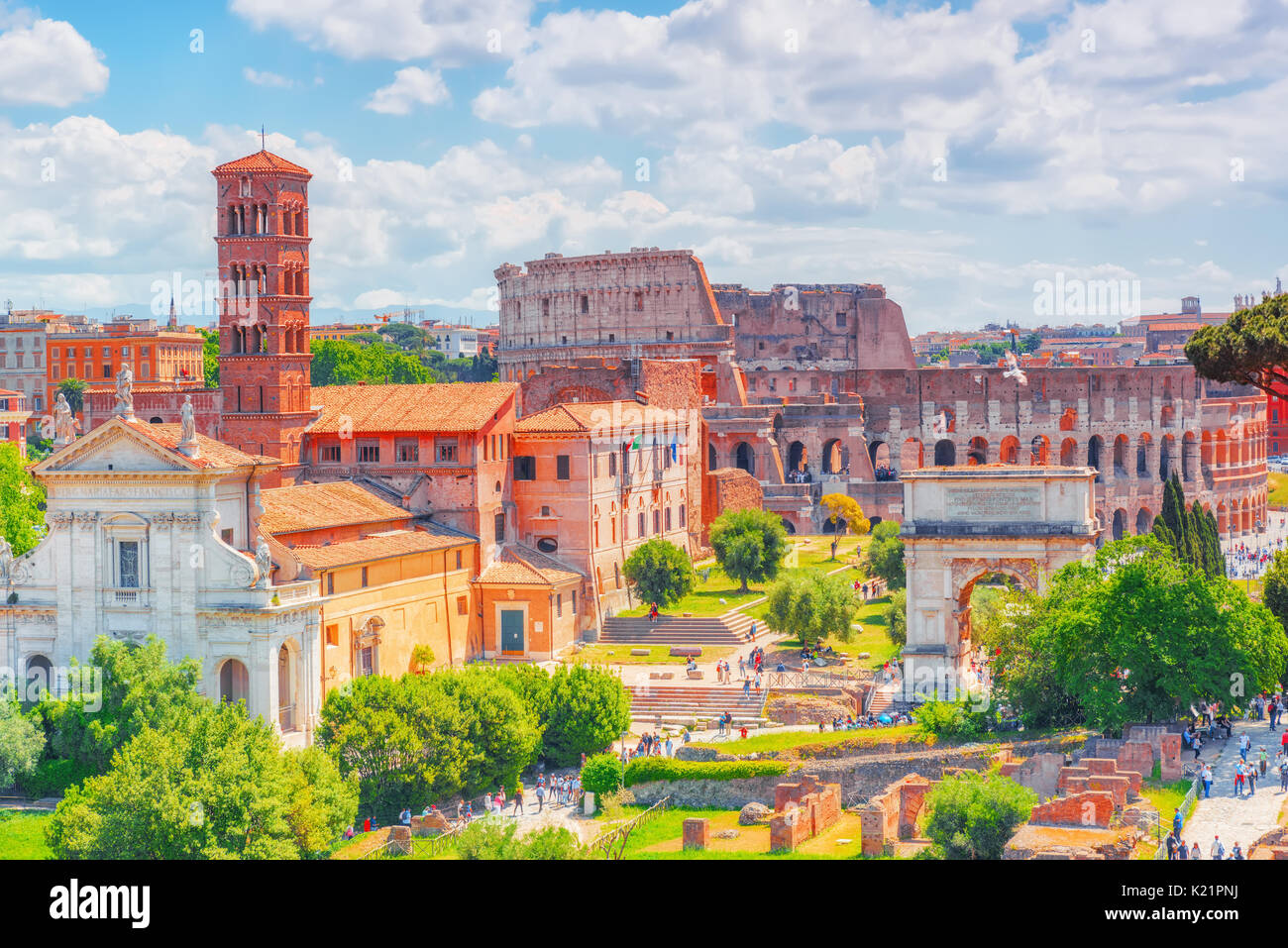 Colosseum in rome from palatine hi-res stock photography and images - Alamy