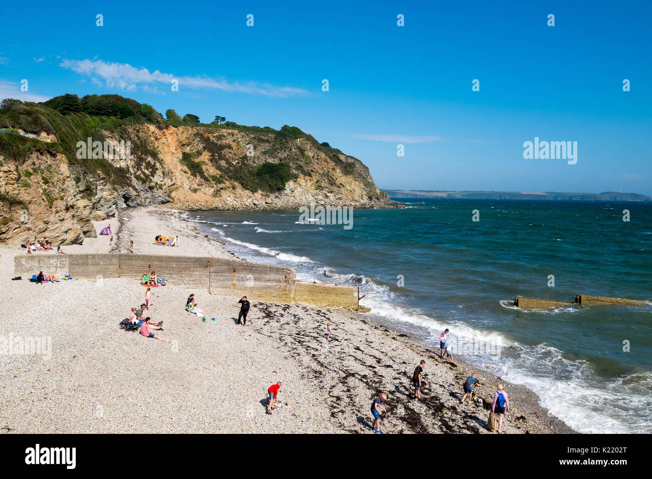 Charles Town Beach in St Austell, Cornwall, UK Stock Photo - Alamy