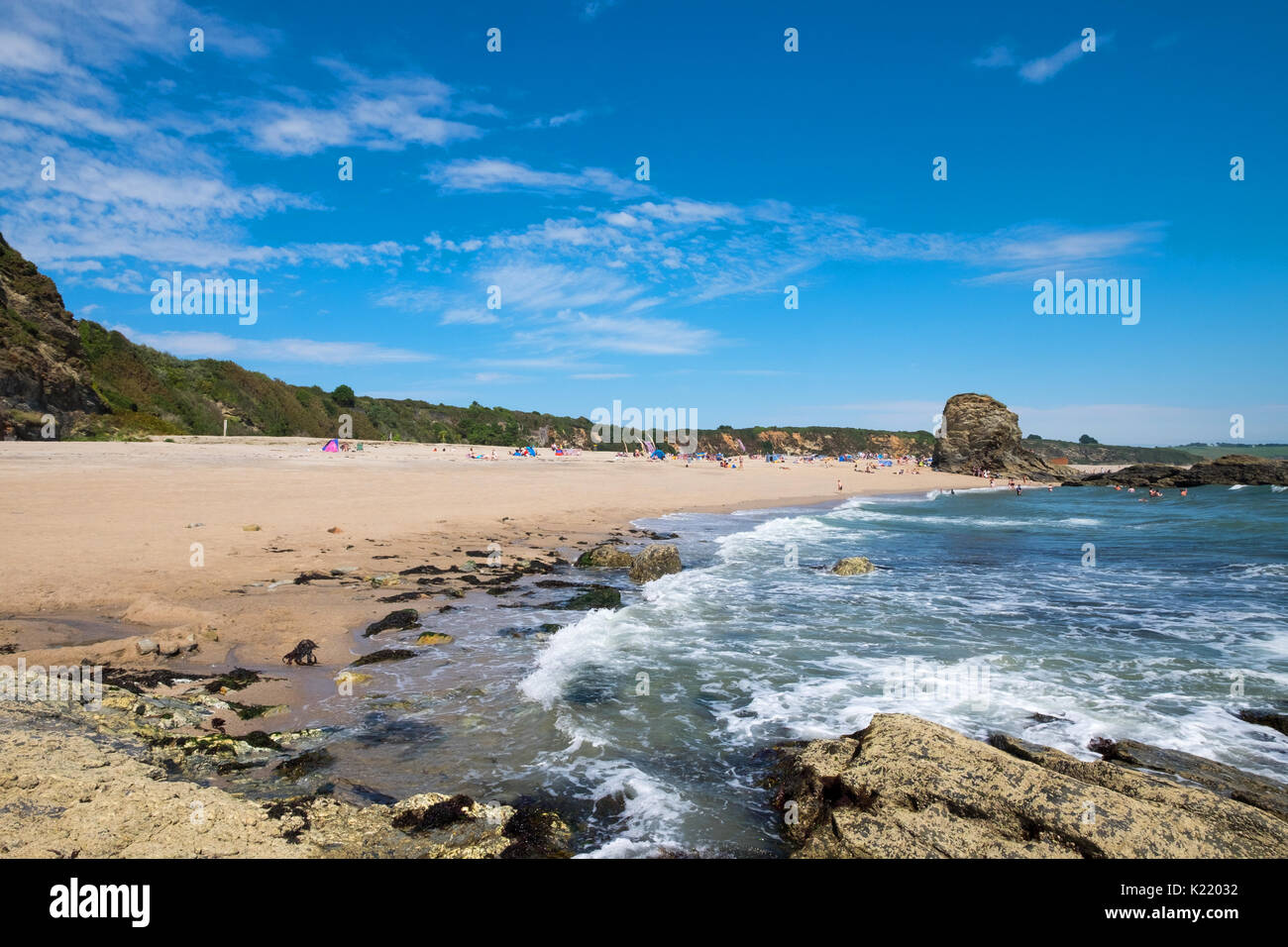 Carlyon Beach in St Austell, Cornwall, UK Stock Photo - Alamy