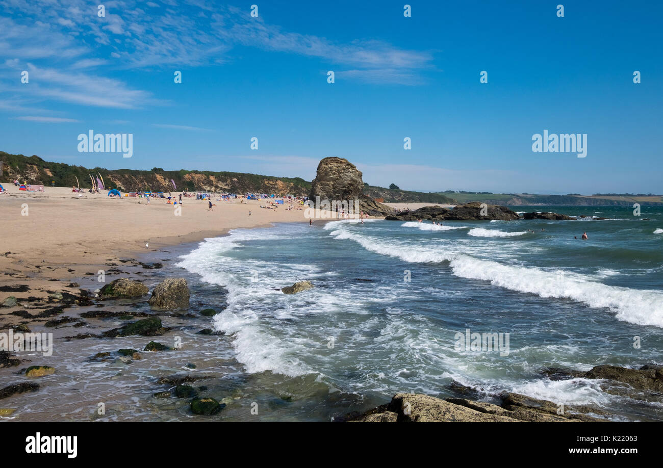 Carlyon Beach in St Austell, Cornwall, UK Stock Photo - Alamy