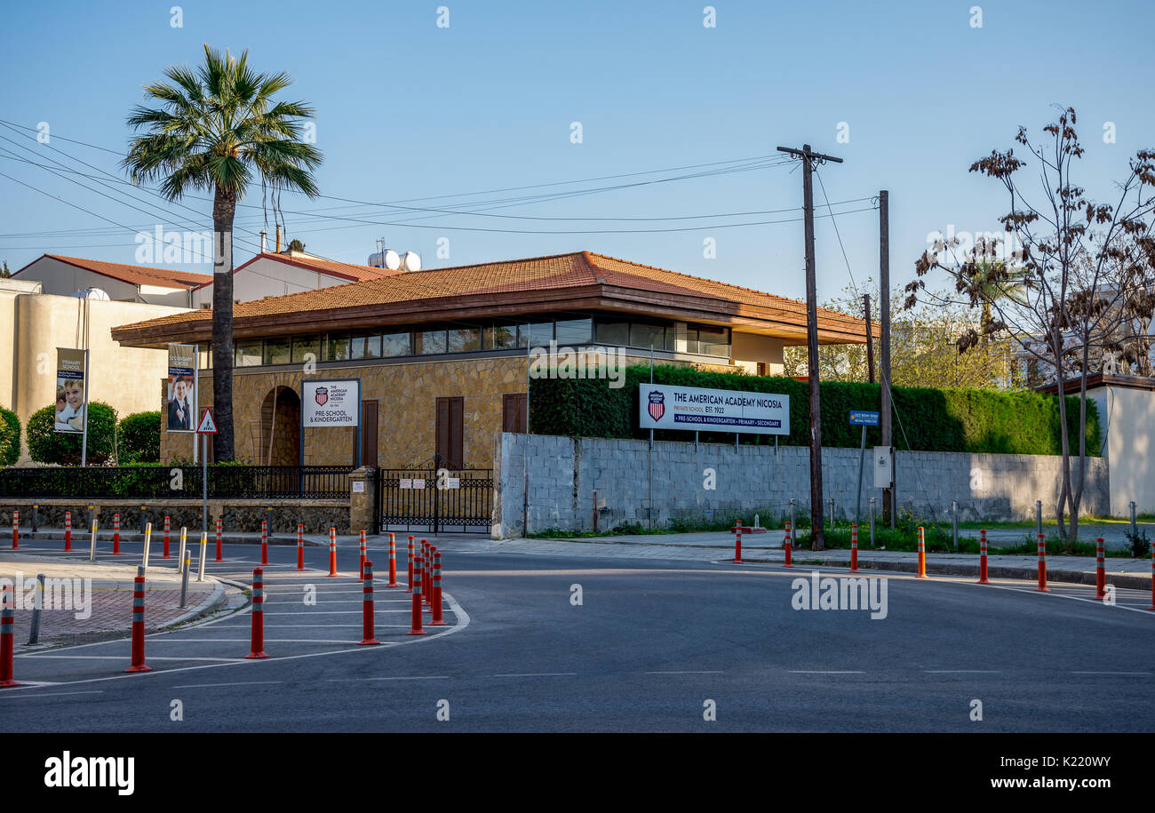 The American Academy private school in Nicosia city, Cyprus Stock Photo ...