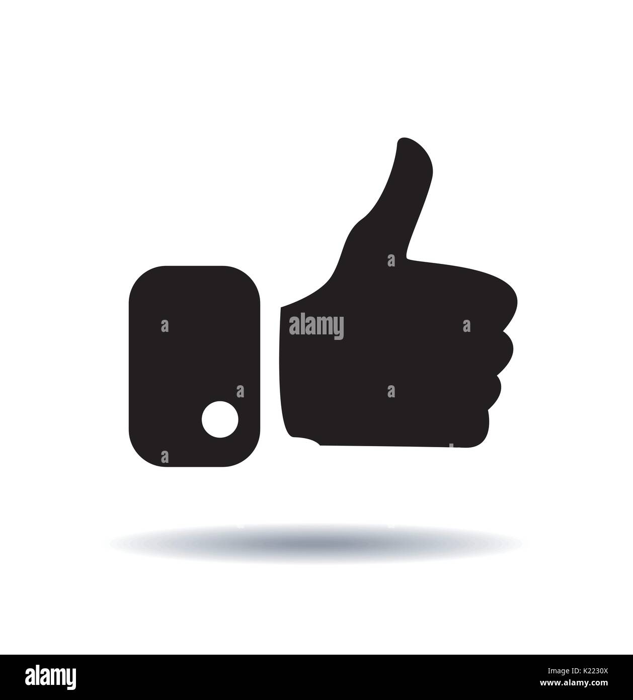 Modern Thumbs Up Icons Stock Vector Image & Art - Alamy