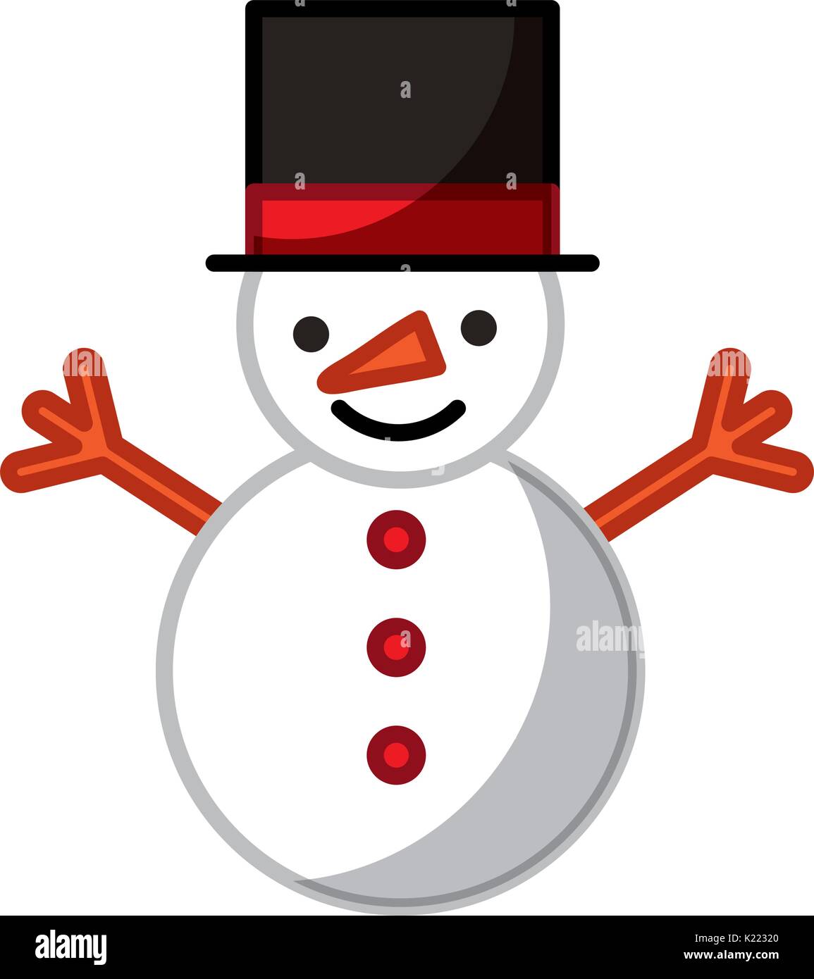 snowman character isolated icon Stock Vector Image & Art - Alamy