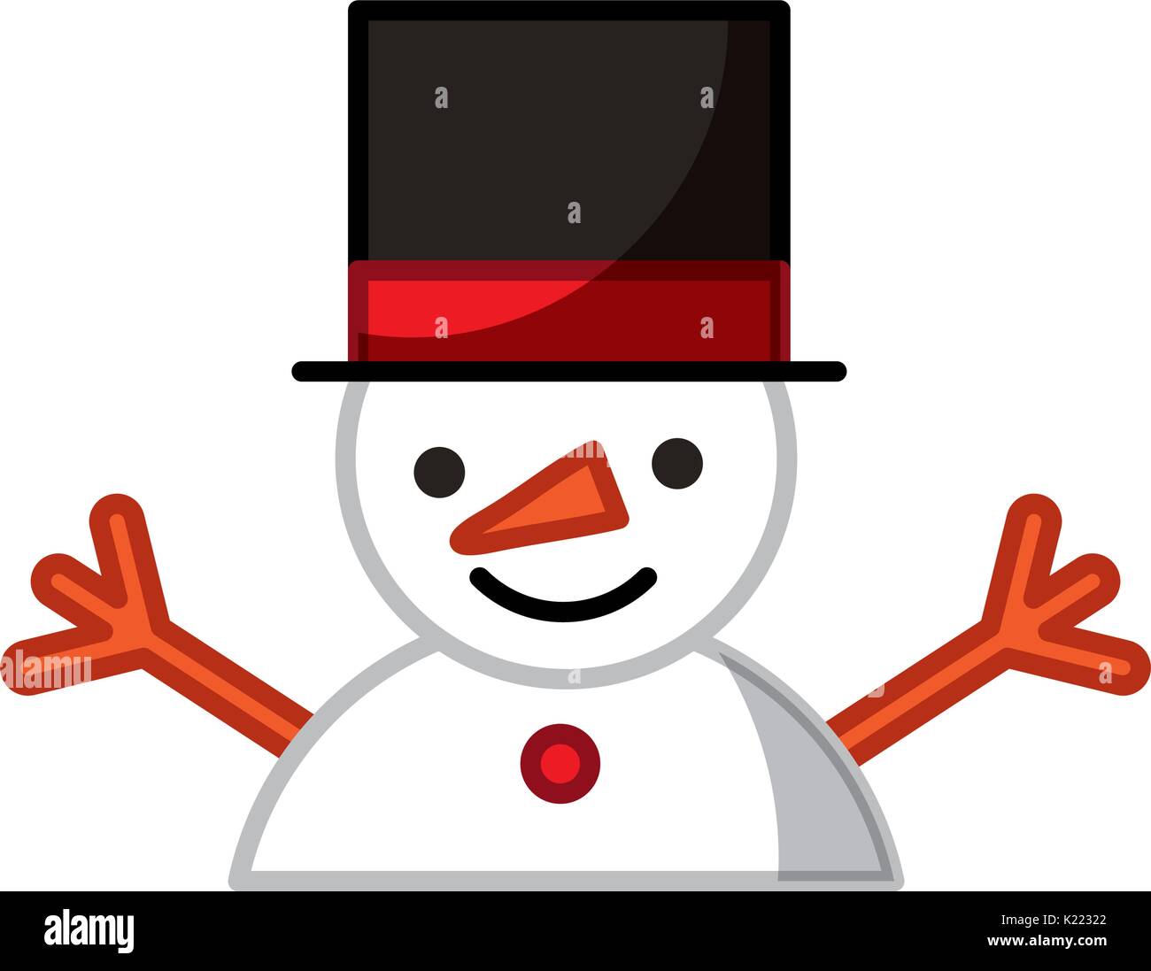 snowman character isolated icon Stock Vector Image & Art - Alamy