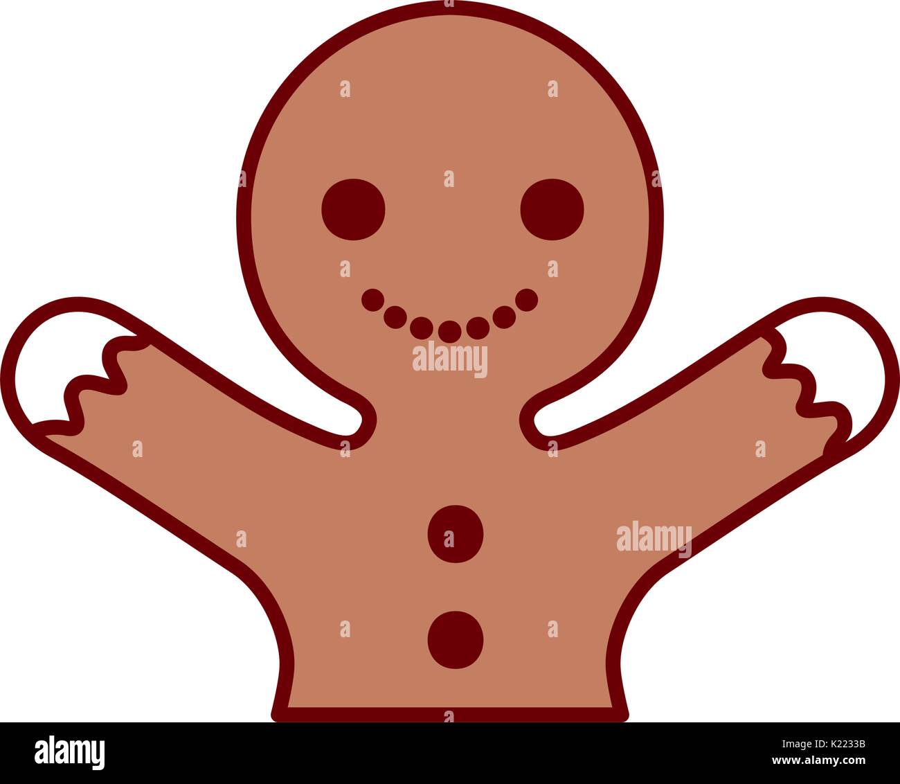 Crunchy ginger cookies Stock Vector Images - Alamy