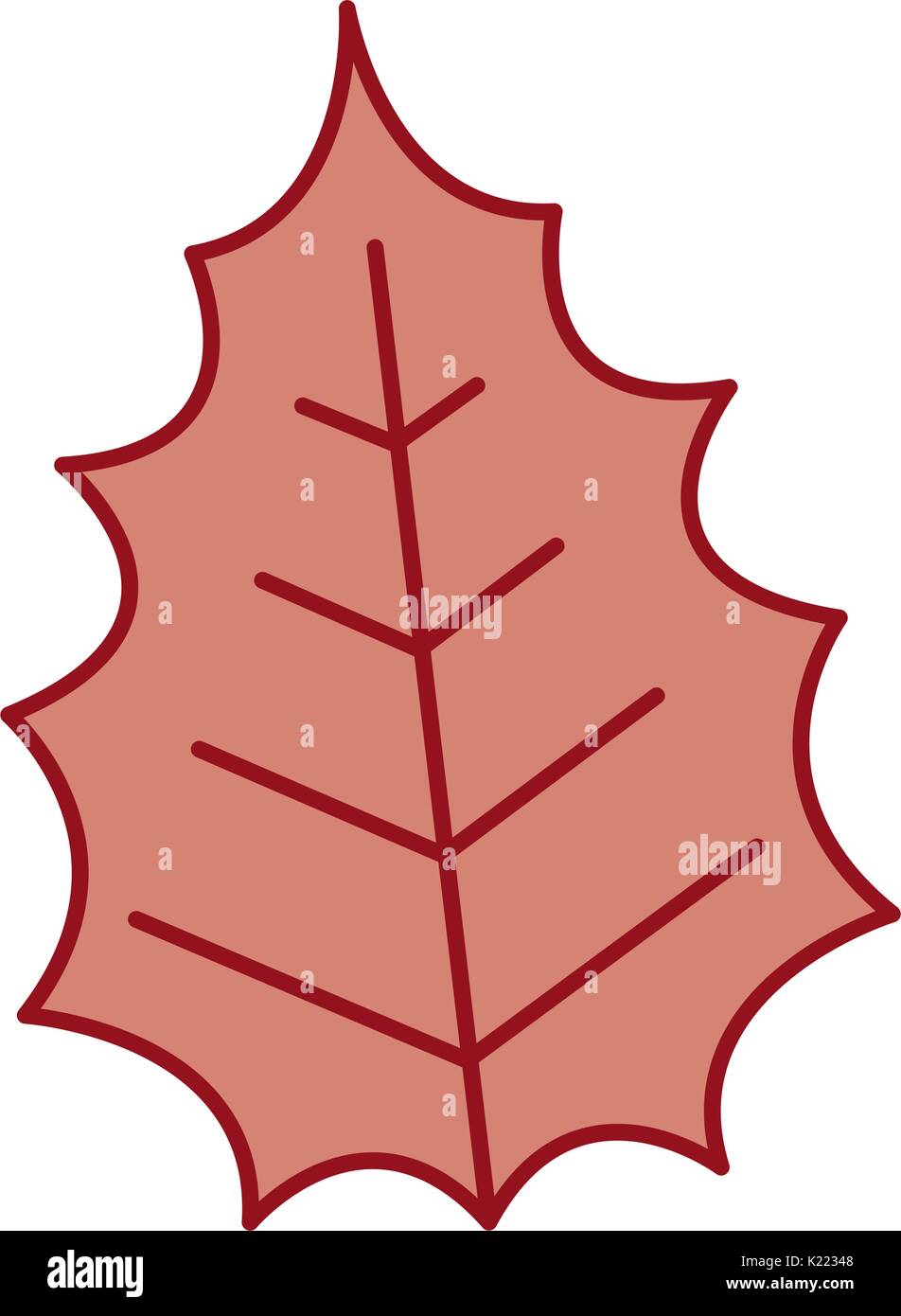 christmas decorative leaf icon Stock Vector Image & Art - Alamy