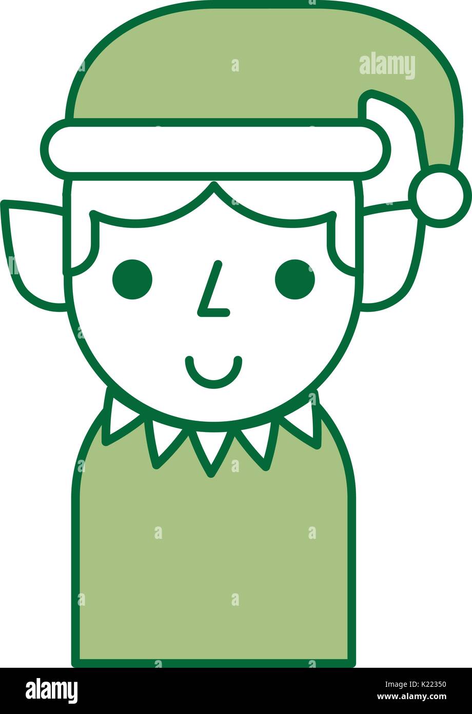 christmas elf avatar character Stock Vector Image & Art - Alamy