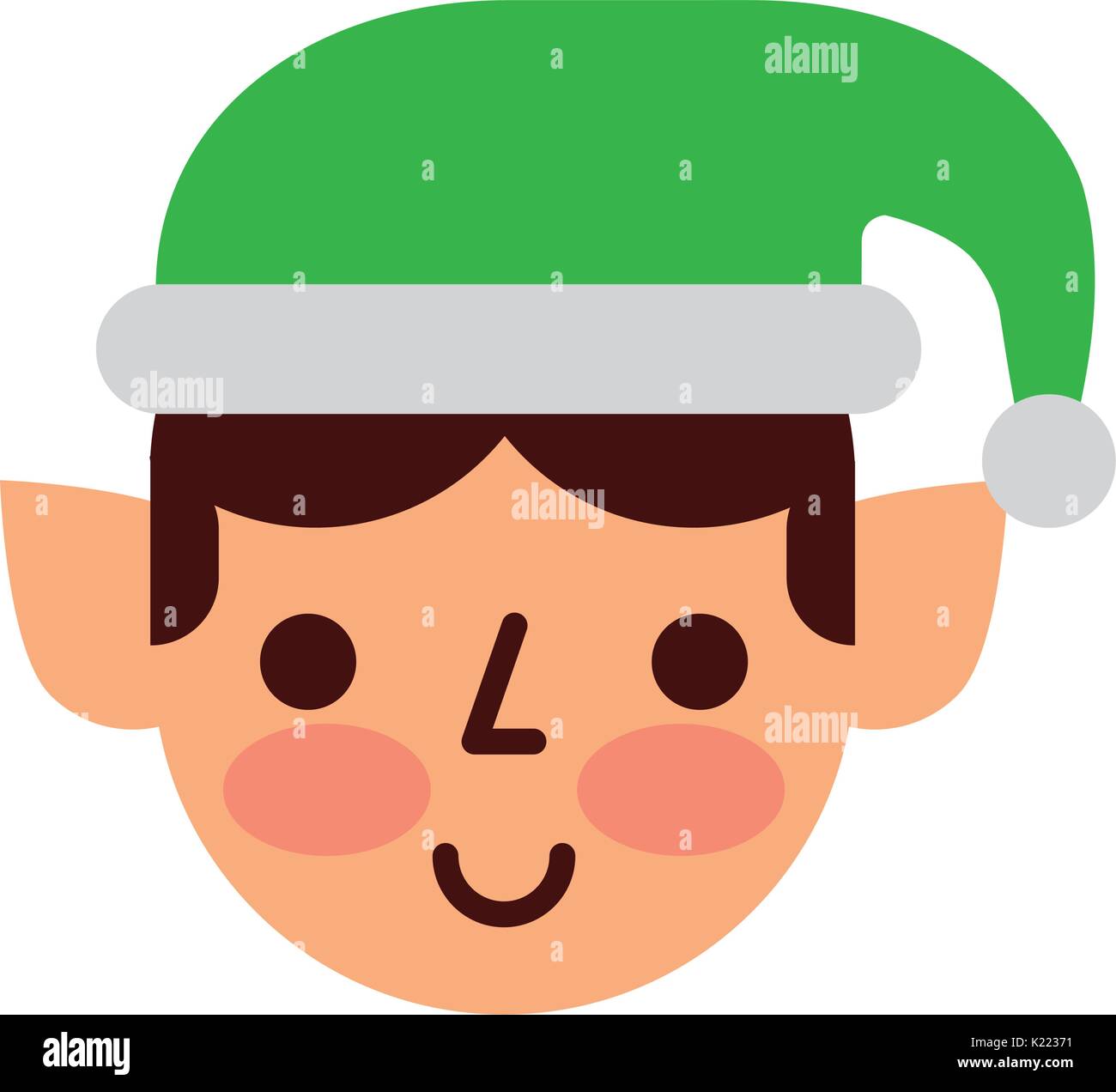 christmas elf avatar character Stock Vector Image & Art - Alamy