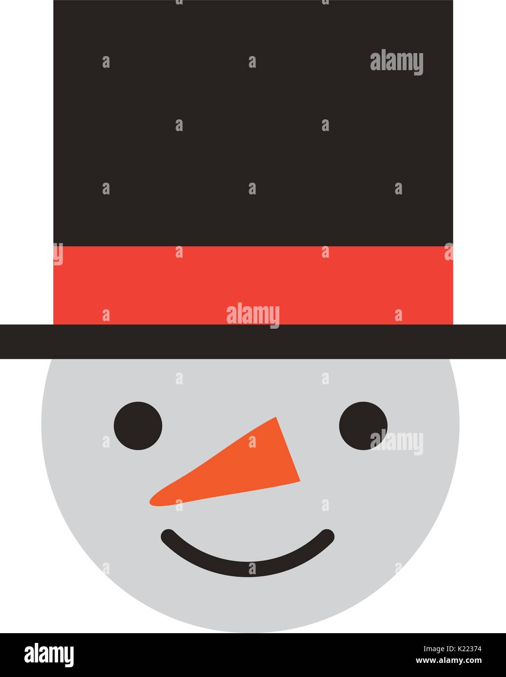 snowman head character isolated icon Stock Vector Image & Art - Alamy