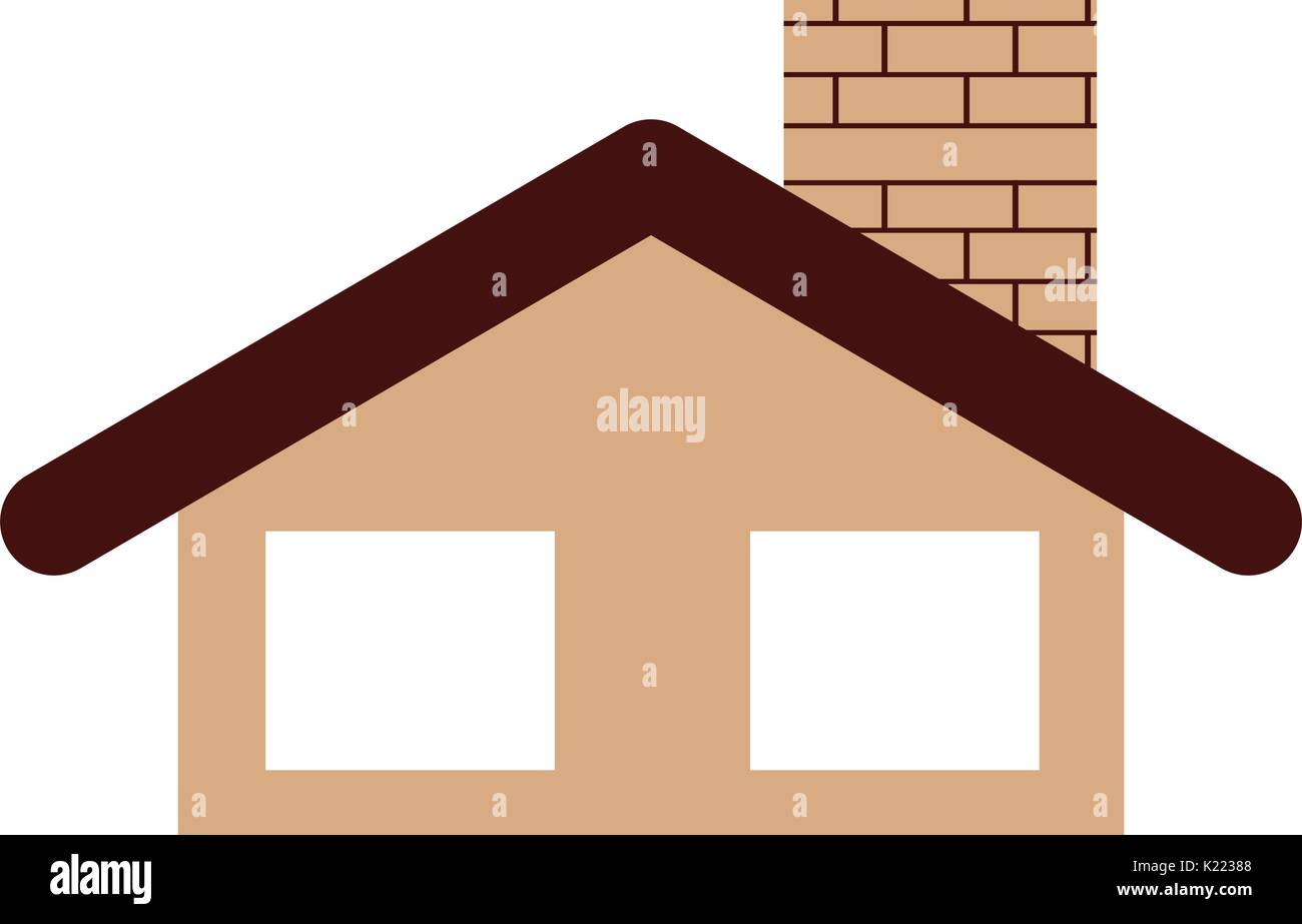 cute house with chimney Stock Vector Image & Art - Alamy
