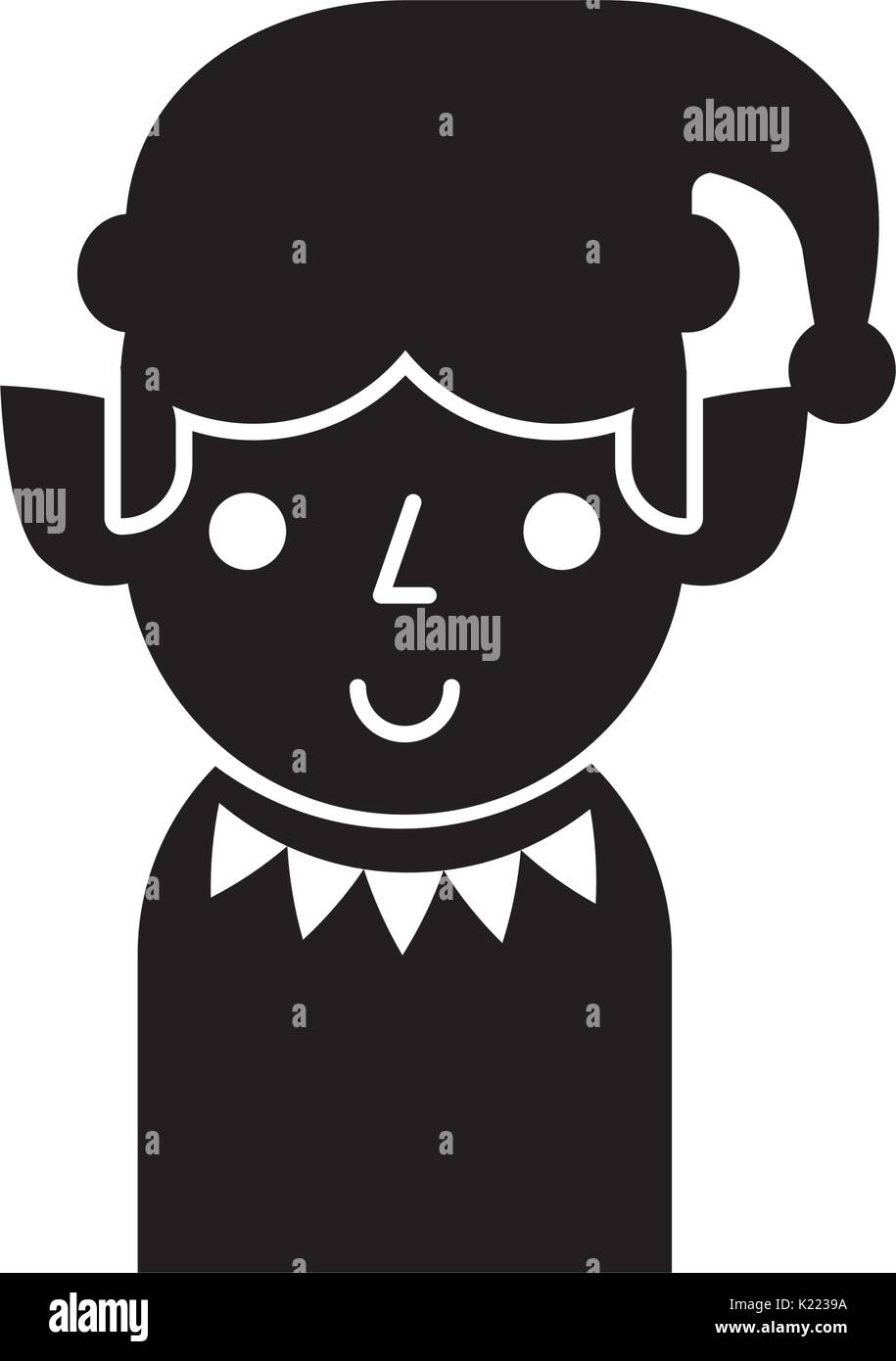 christmas elf avatar character Stock Vector Image & Art - Alamy