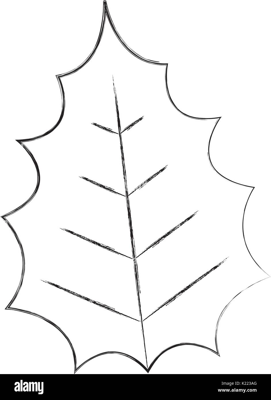 christmas decorative leaf icon Stock Vector Image & Art - Alamy