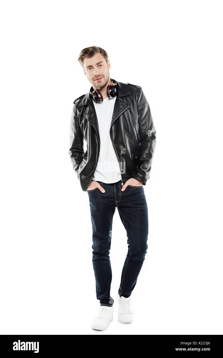Stylish young man jacket hi-res stock photography and images - Alamy