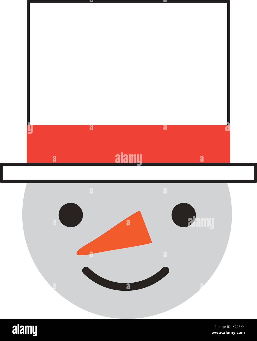 snowman head character isolated icon Stock Vector Image & Art - Alamy