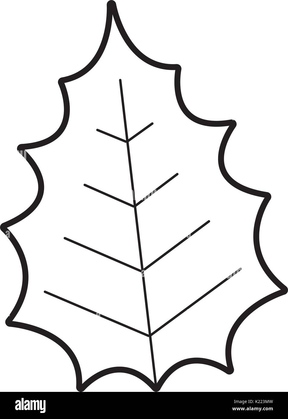 christmas decorative leaf icon Stock Vector Image & Art - Alamy