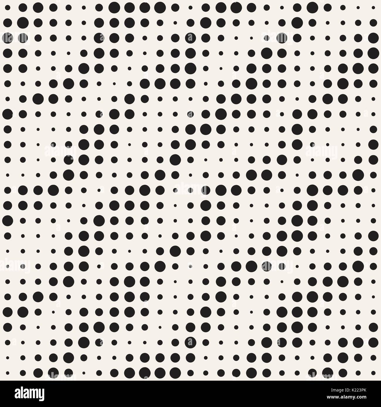 Modern Stylish Halftone Texture. Endless Abstract Background With ...