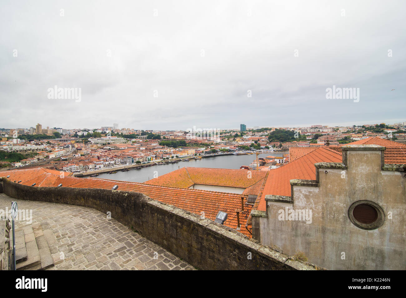Porto cathedral facade view hi-res stock photography and images - Alamy
