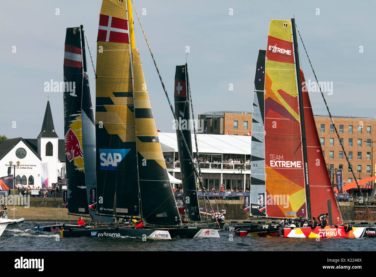 Extreme Sailing event at Cardiff Bay August 2017 Stock Photo - Alamy