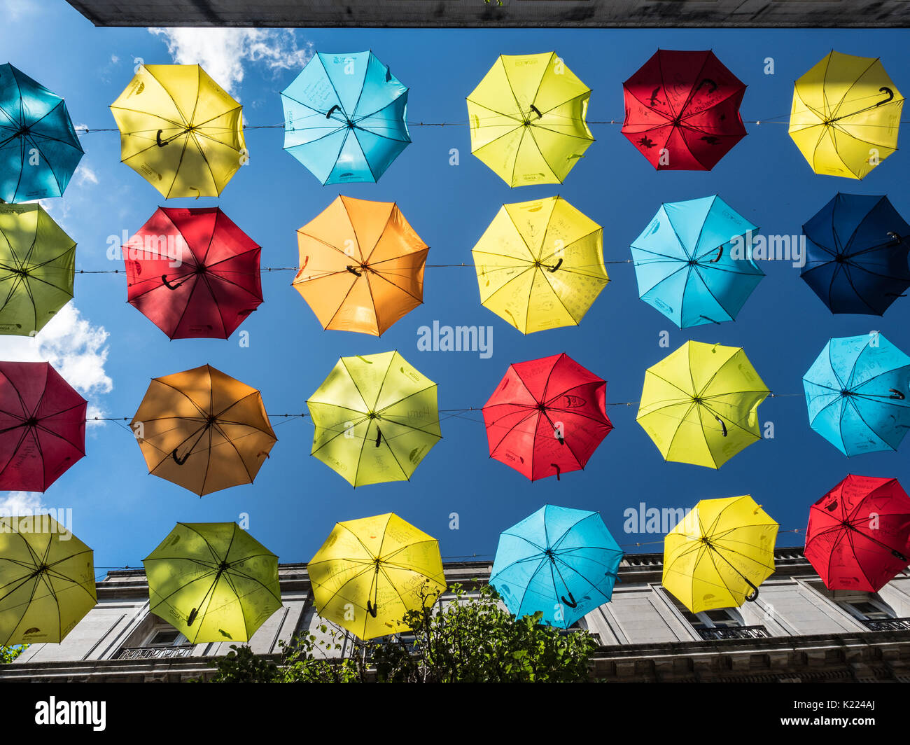 The Umbrella Project, Church Alley, Liverpool, England, UK Stock Photo ...