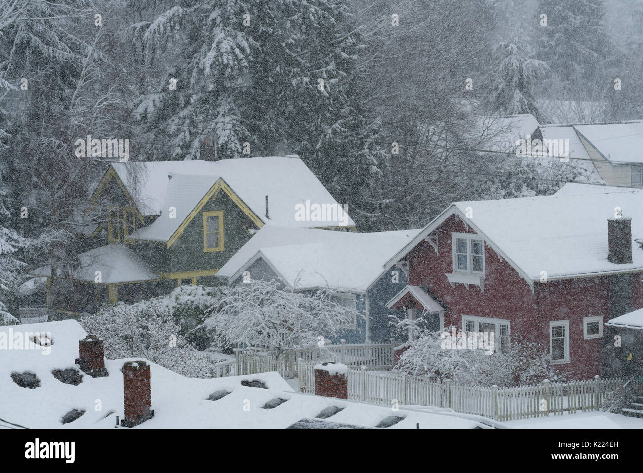 Seattle snowing hi-res stock photography and images - Alamy