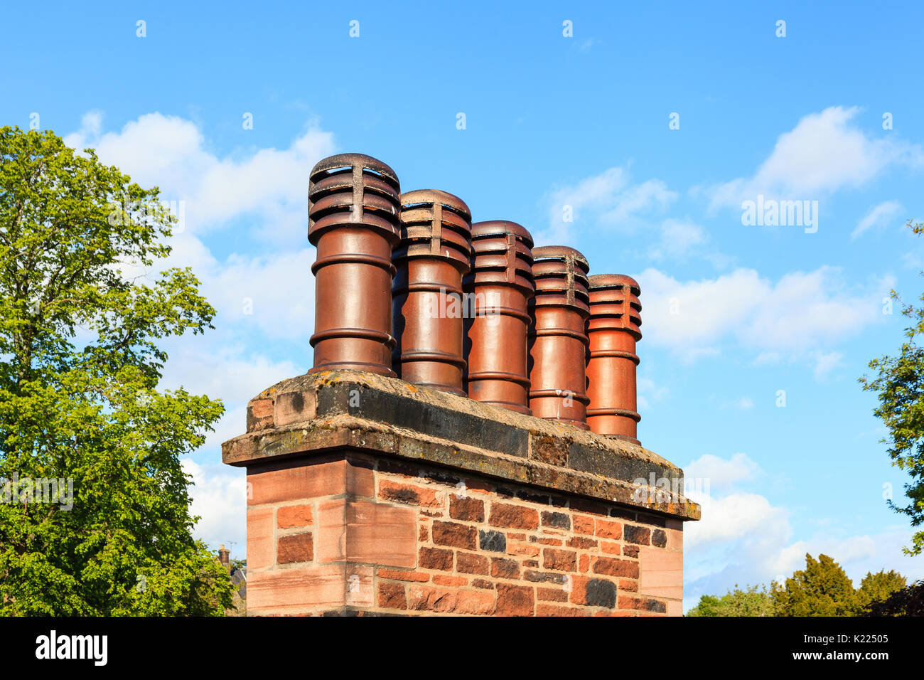 Chimney brick decorative stack hi-res stock photography and images - Alamy