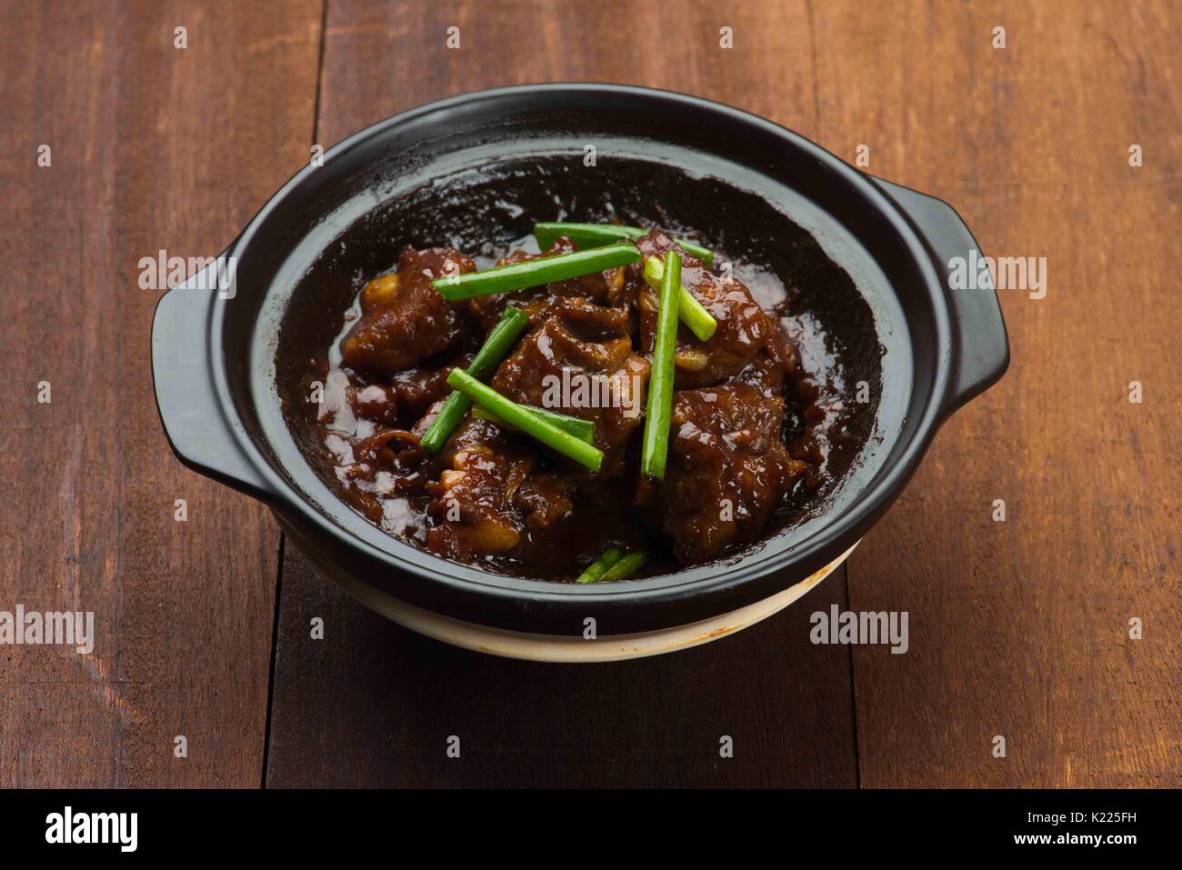 dry chinese pork stew Stock Photo - Alamy