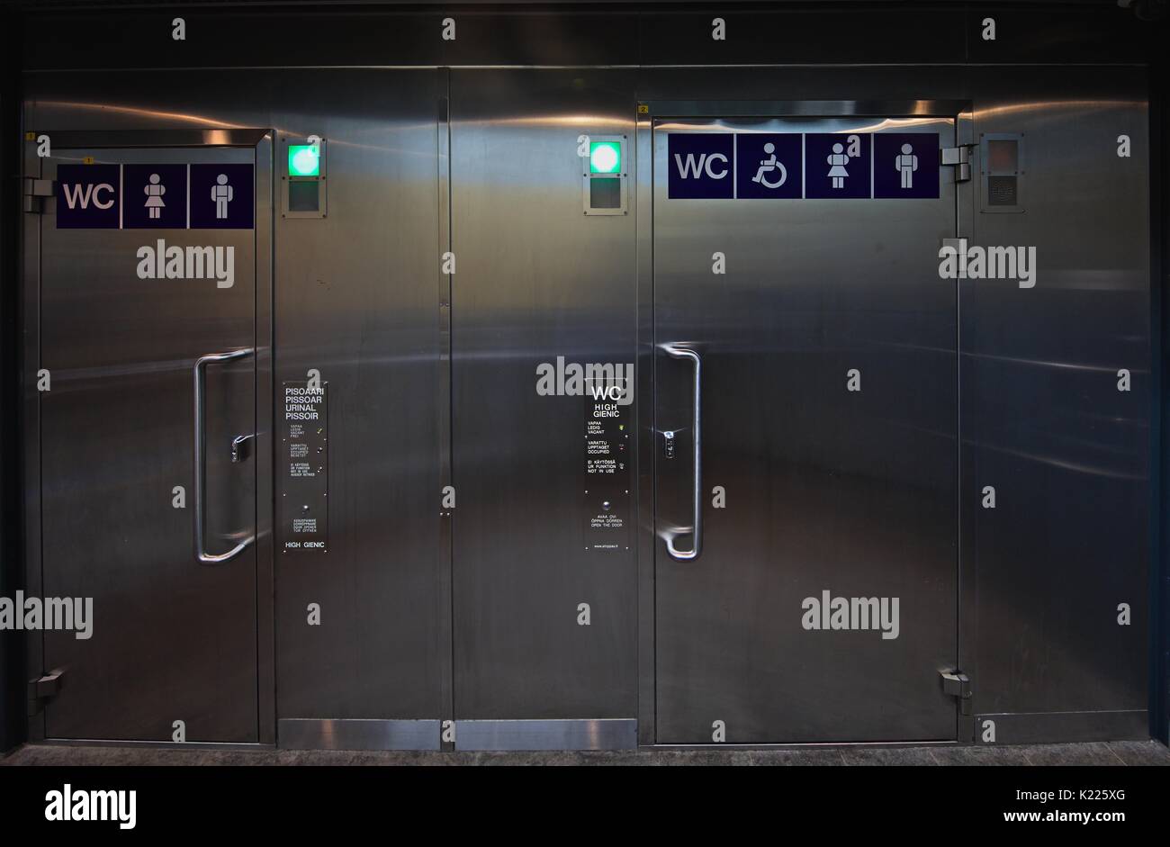 Public toilet, helsinki Stock Photo - Alamy