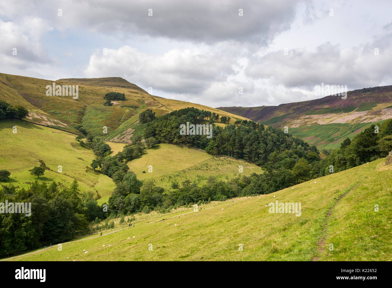 Grindslow Knoll near Edale in the Peak District national park ...