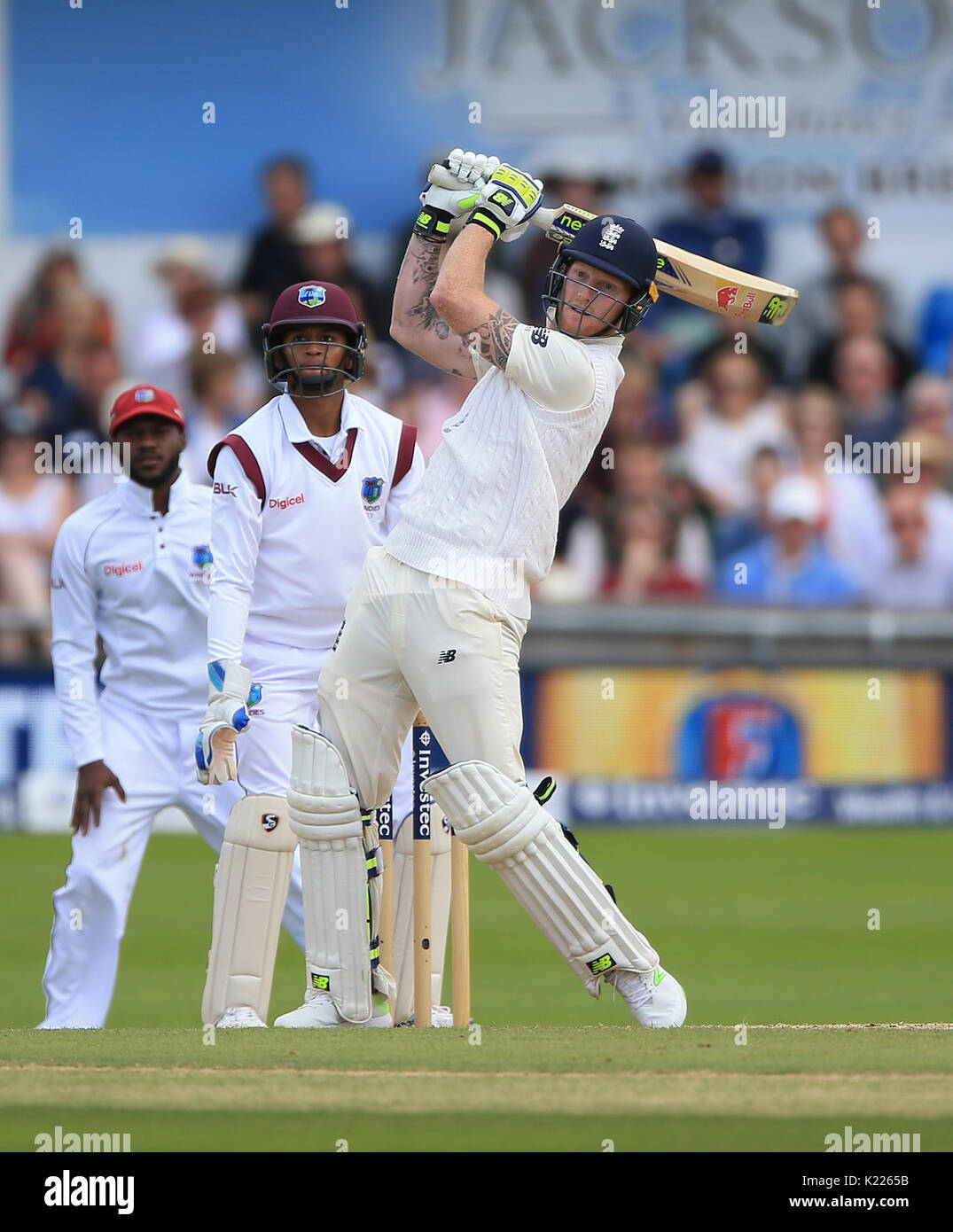 England's Ben Stokes during day four of the the second Investec Test ...