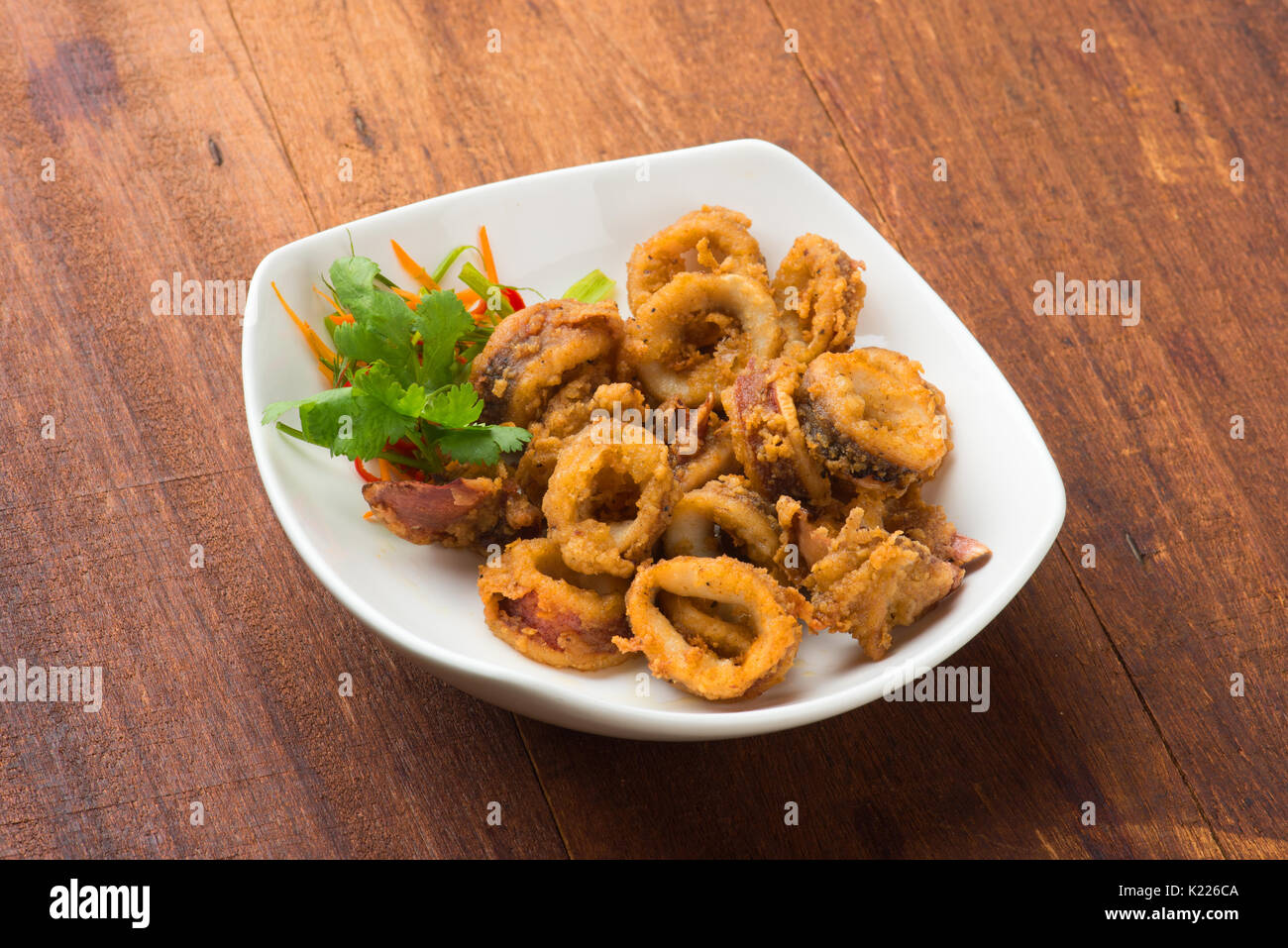 calamari fried squid Stock Photo - Alamy
