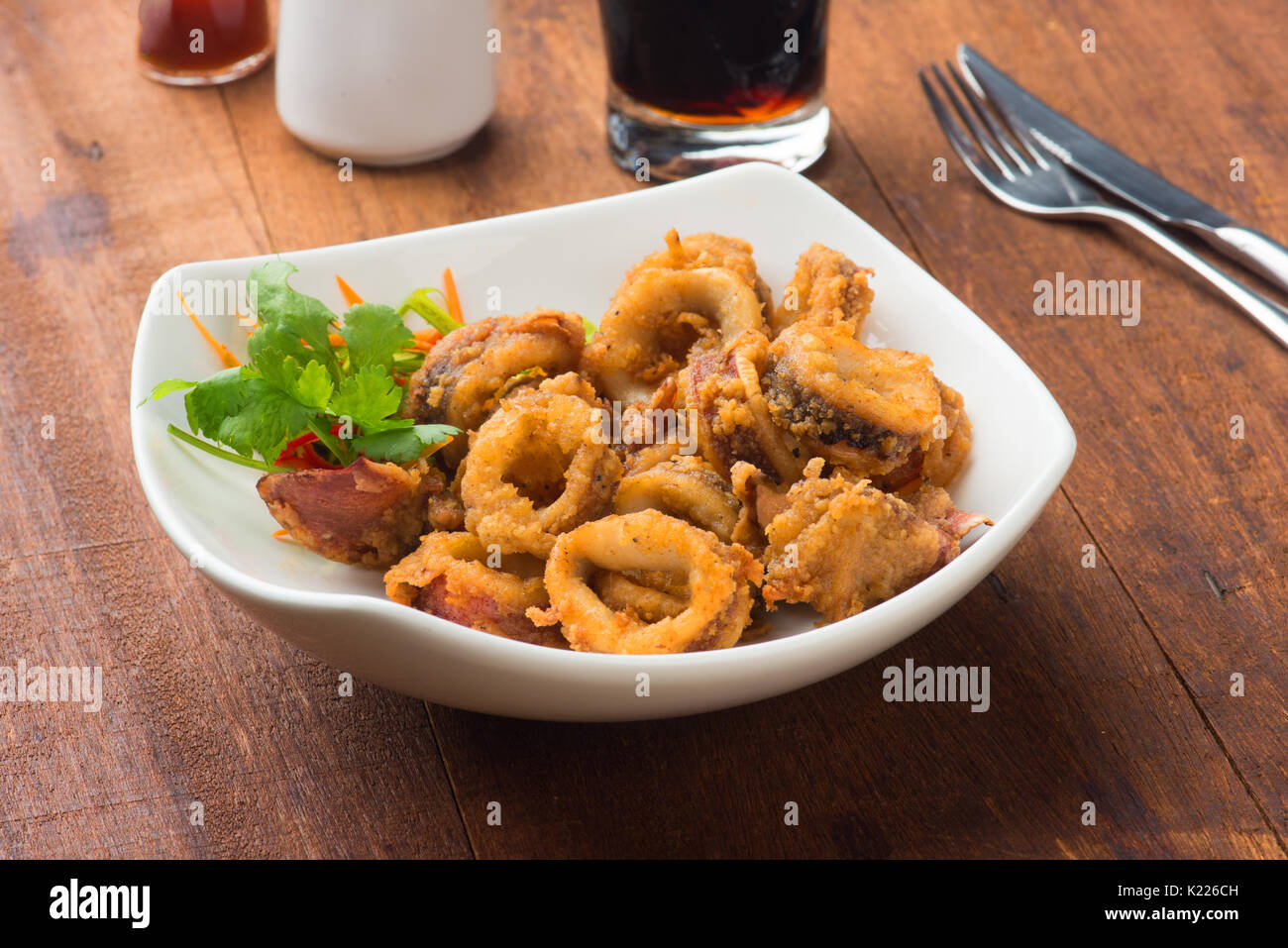 fried calamari , squid rings Stock Photo - Alamy